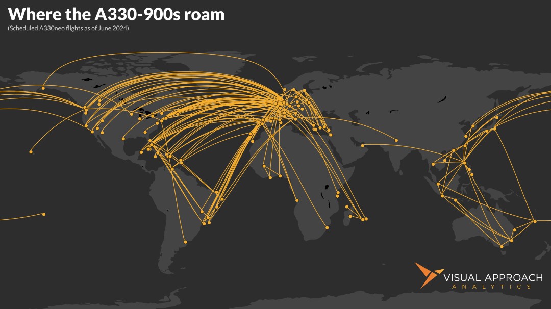 Where the wild A330neos roam - Visual Approach Analytics